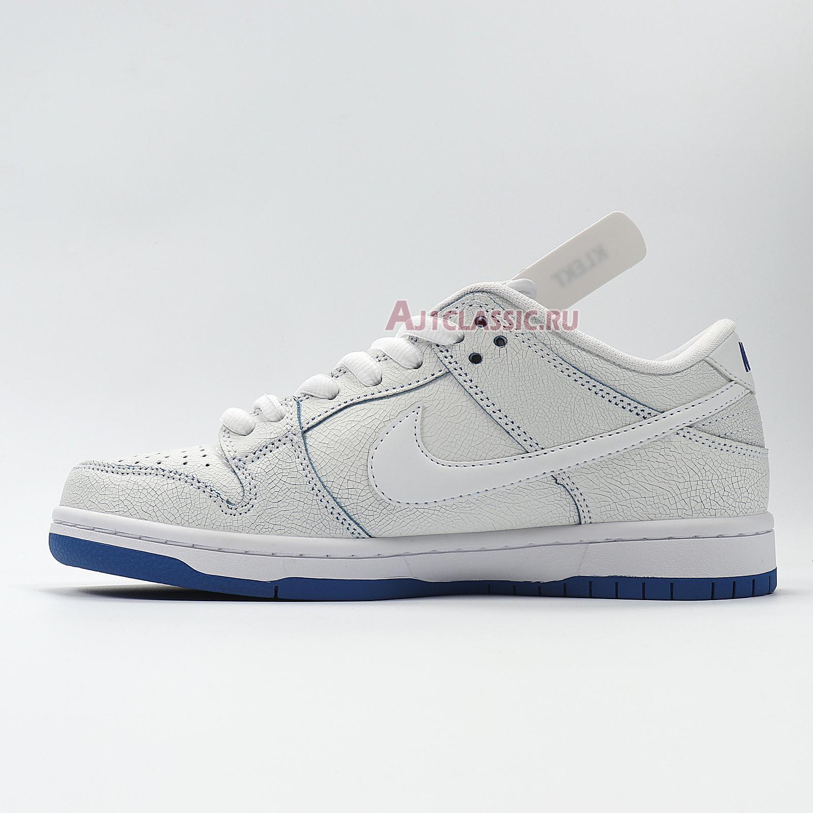 Nike Dunk Low Premium SB Cracked Leather CJ6884-100 White/White-Game ...