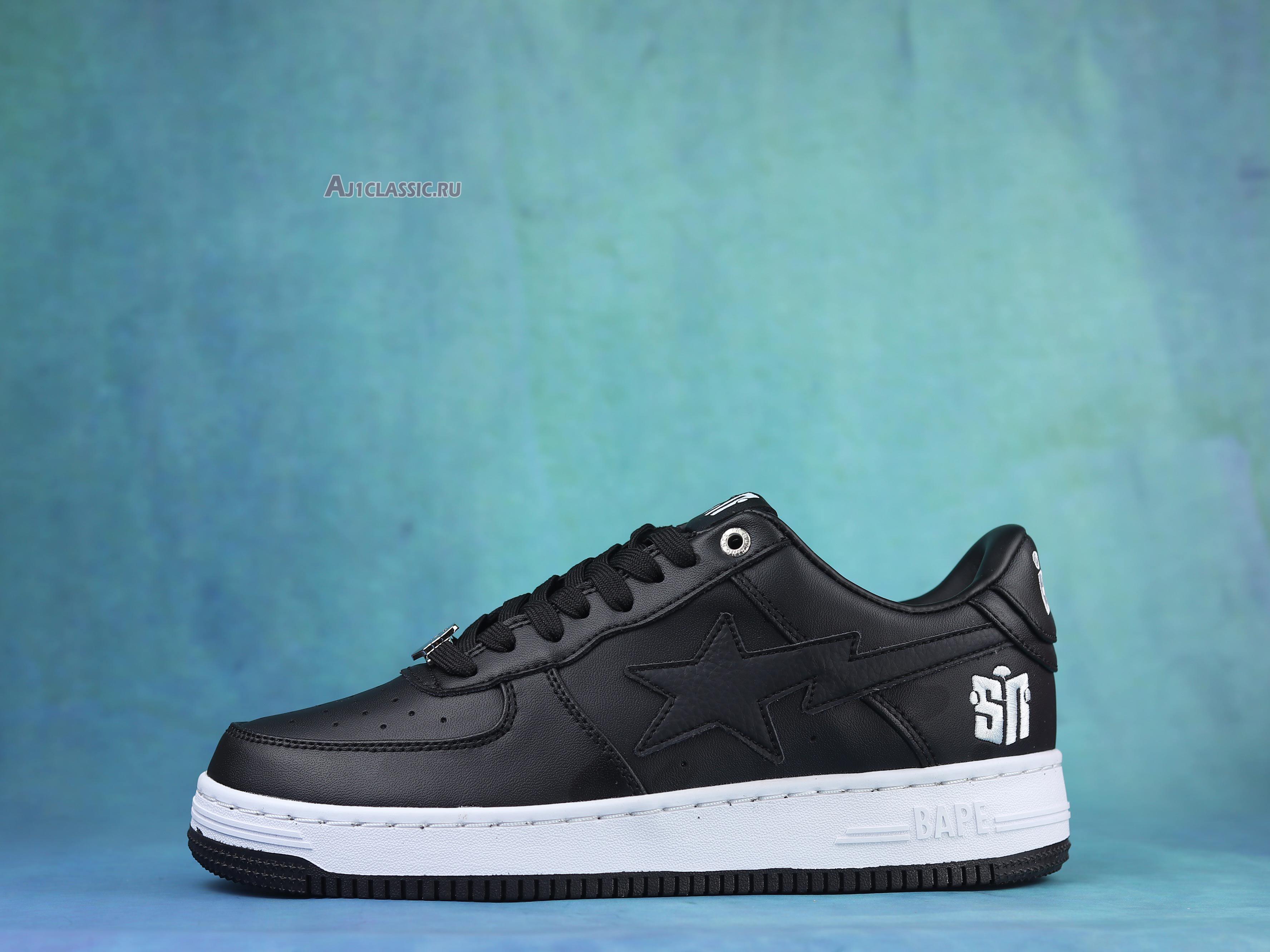 A Bathing Ape Bapesta Black 1H71191002-BLK Black/White Sneakers